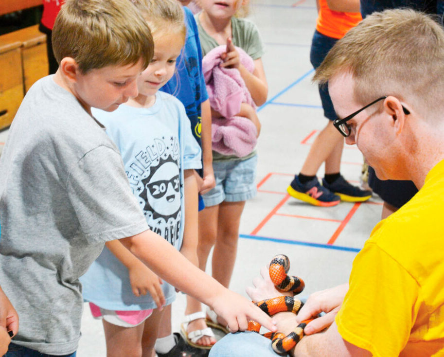 Civil Serpents: Camp Growl scales back reptile, insect fears with hands ...